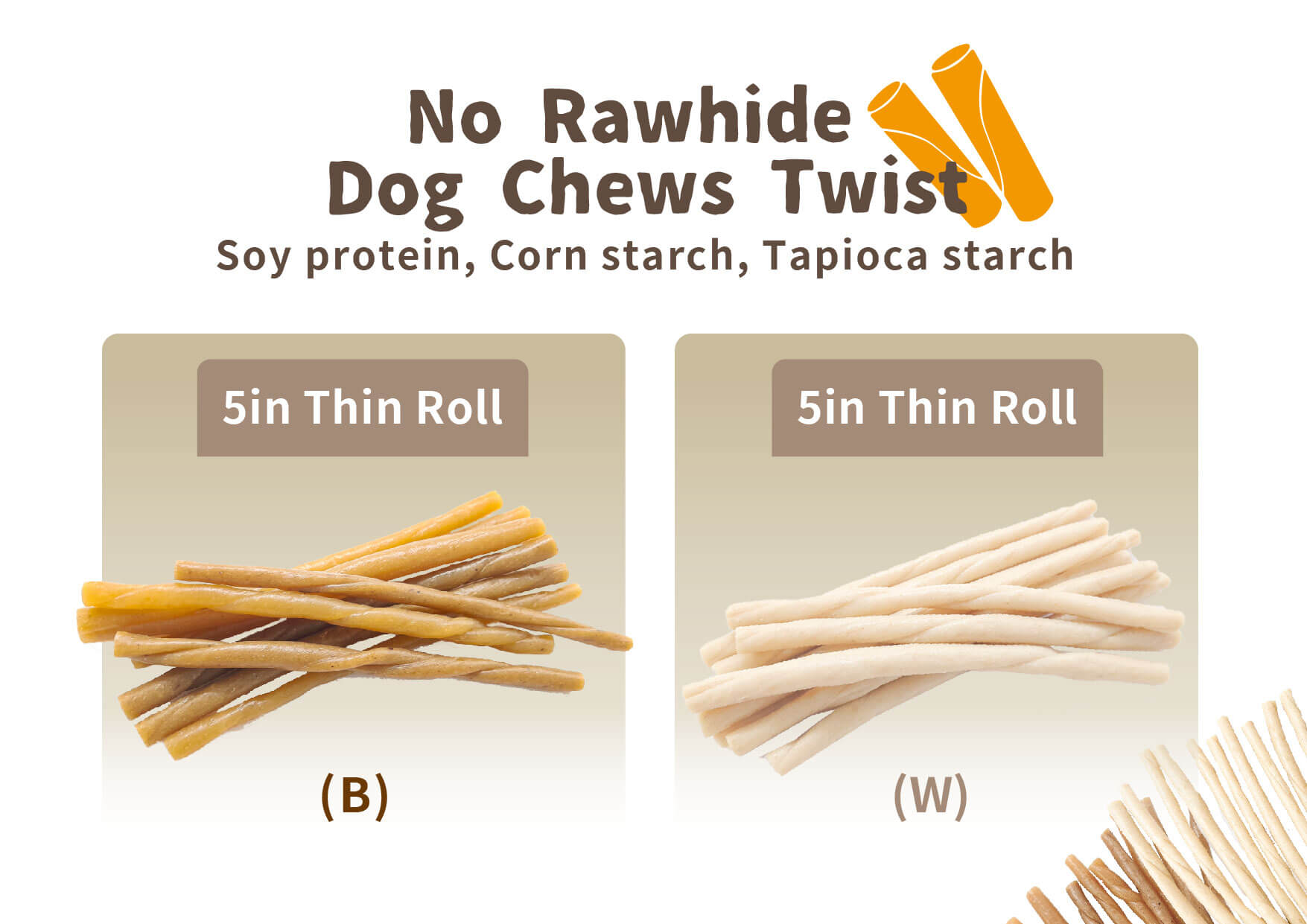Wholesale Rawhide Dog Treats, Rawhide Dog Bones Bulk - Doggy Chews